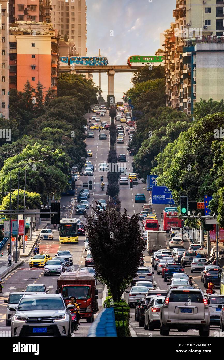 Chongqing urban construction Stock Photo - Alamy