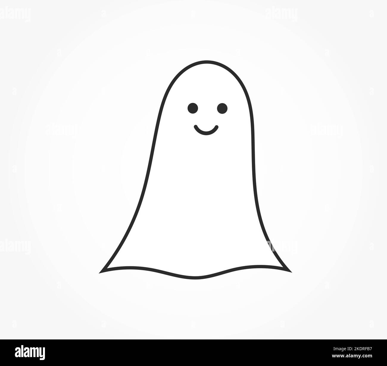 Cute ghost icon. Vector illustration Stock Vector Image & Art - Alamy