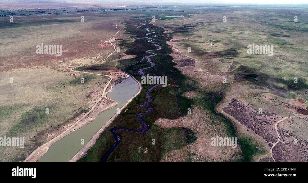 Xinjiang barkol: meander of the grasslands Stock Photo - Alamy