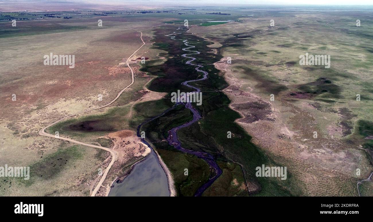 Xinjiang barkol: meander of the grasslands Stock Photo - Alamy