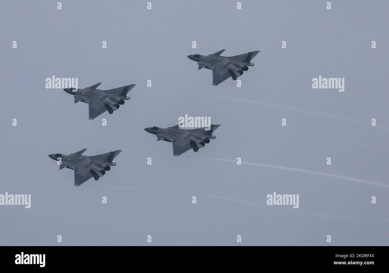 Zhuhai, China's Guangdong Province. 8th Nov, 2022. J-20 stealth fighter ...