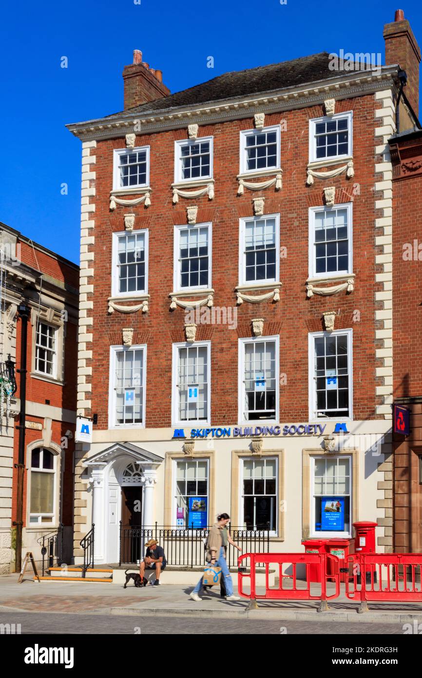 The imposing red brick Georgian architecture in The Cross, Worcester ...