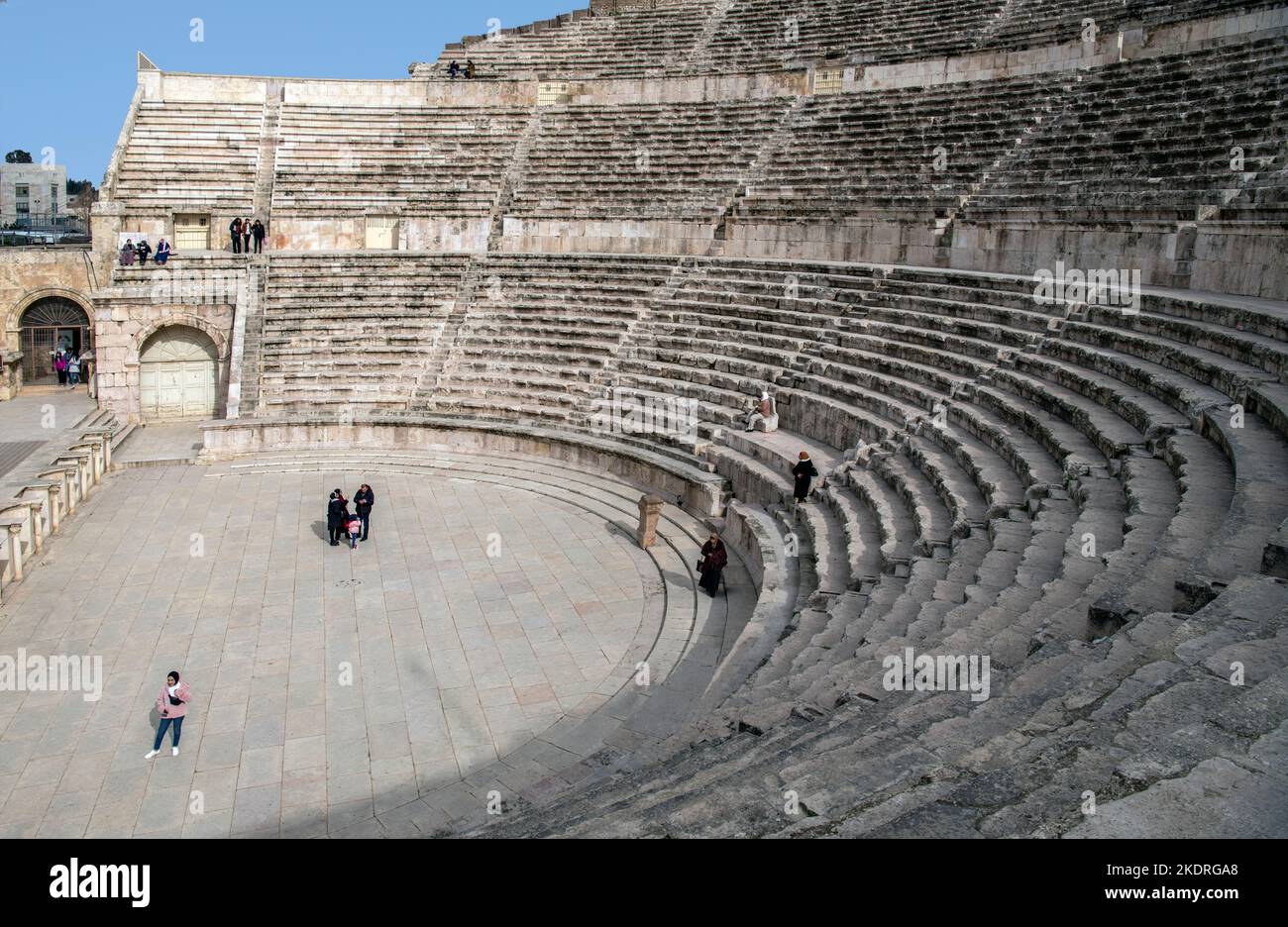 Roman amphitheatre amman hi-res stock photography and images - Alamy