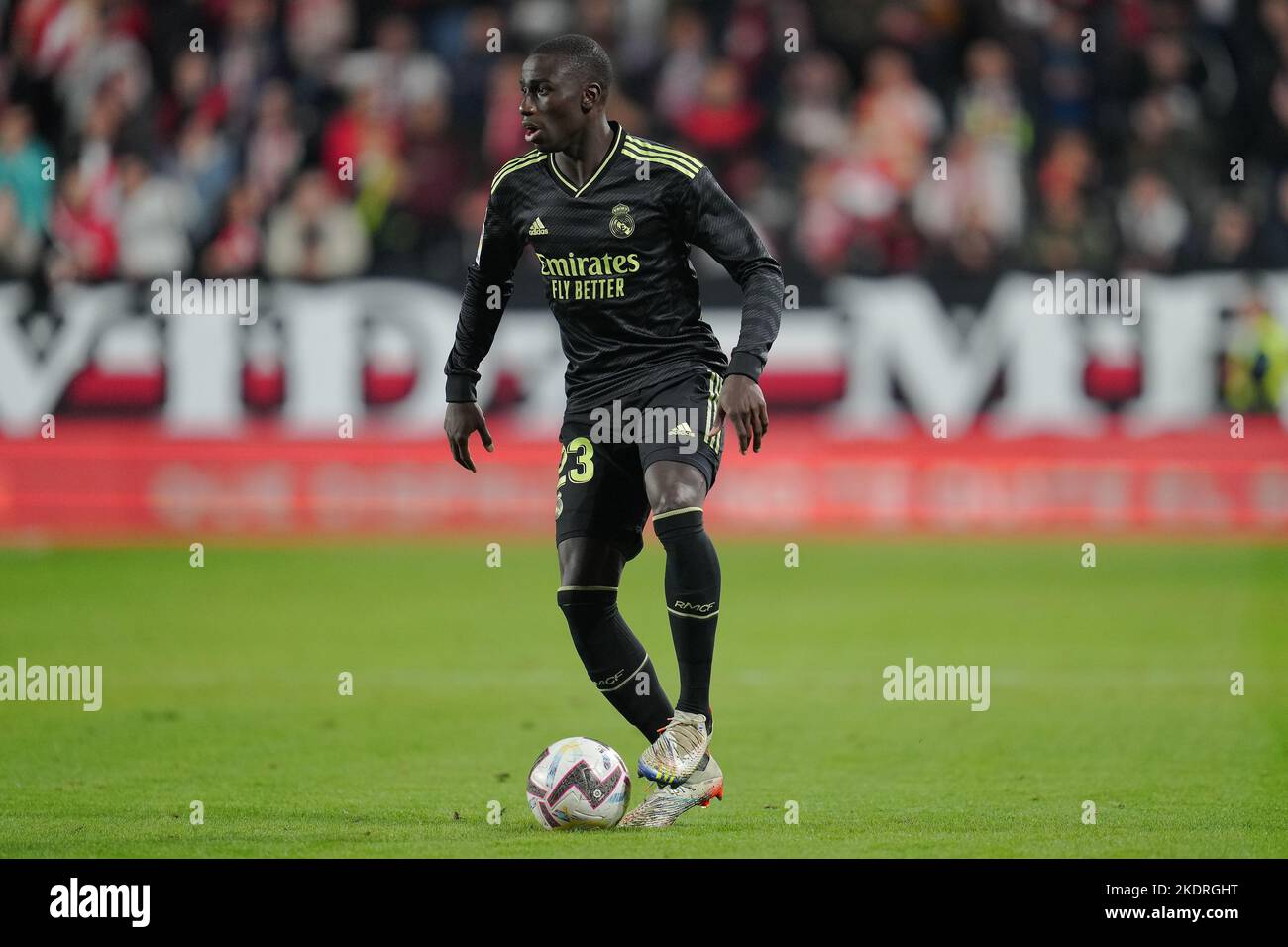Ferland Mendy of Real Madridduring the La Liga match between Rayo ...