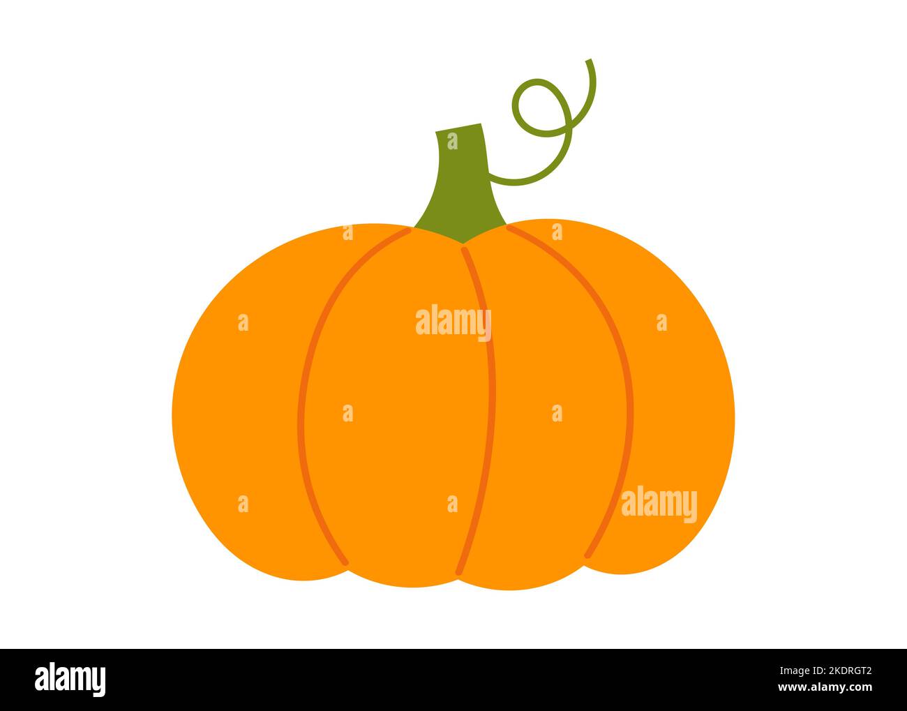 Pumpkin symbol drawing isolated on white background. Vector ...