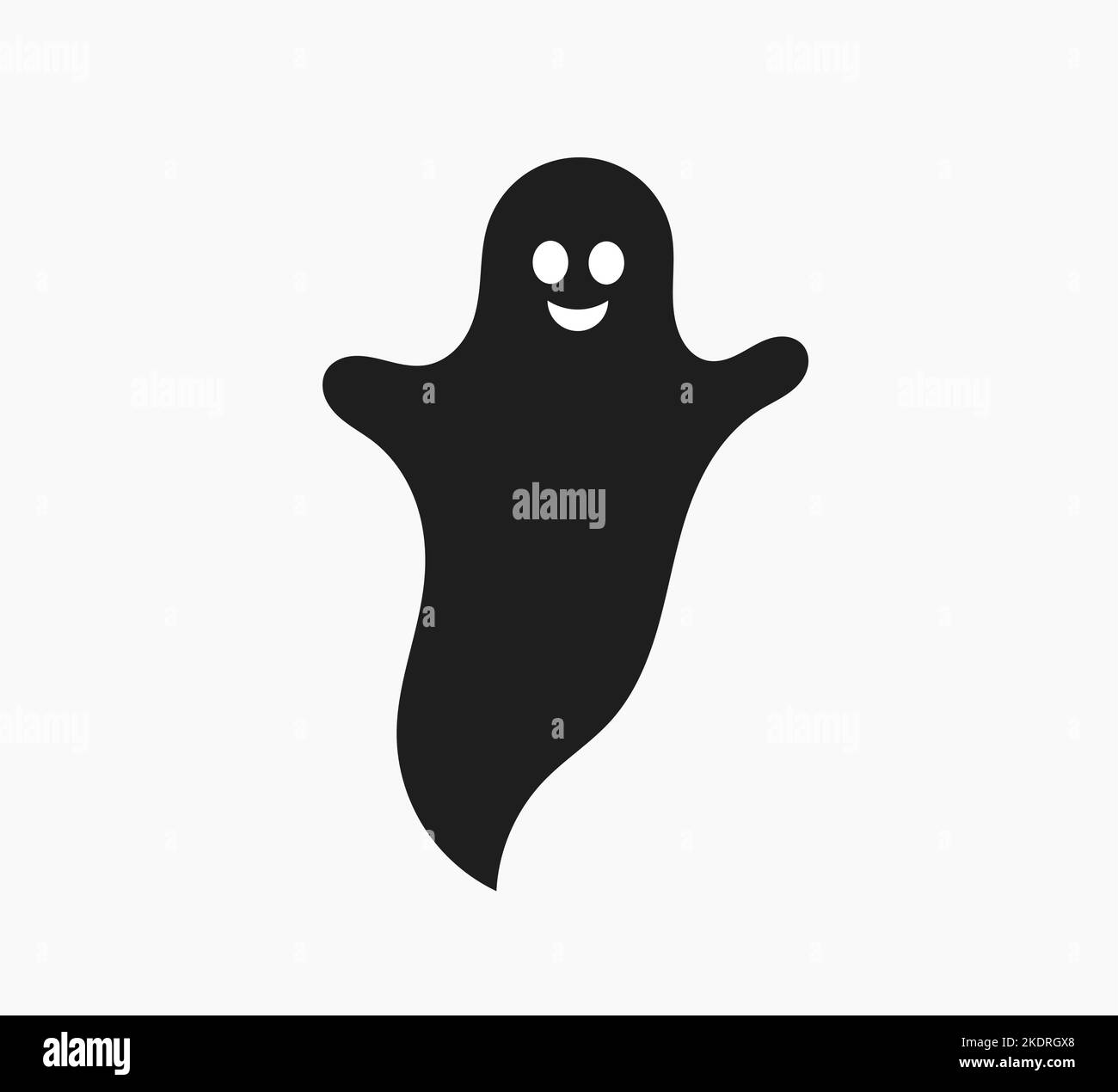 Cute ghost icon. Vector illustration Stock Vector Image & Art - Alamy