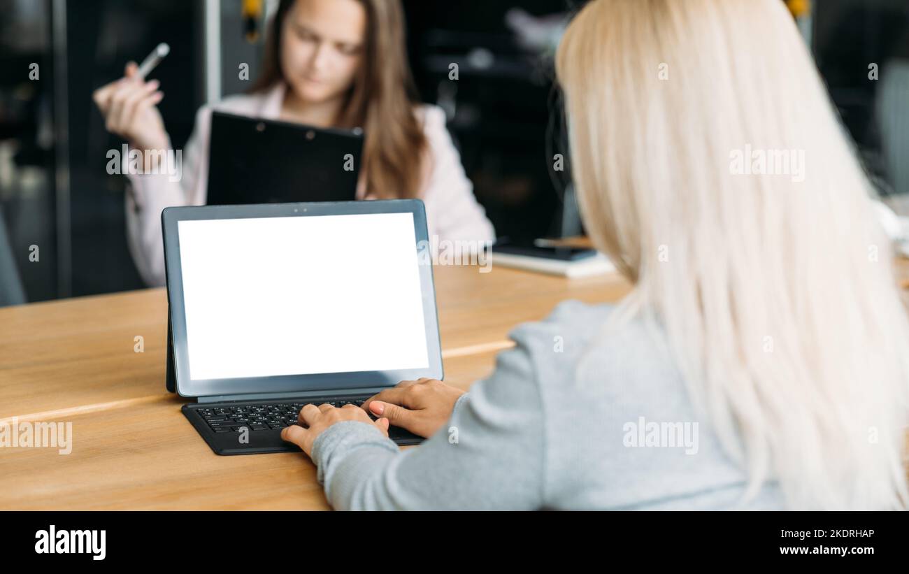 business office computer mockup digital technology Stock Photo - Alamy