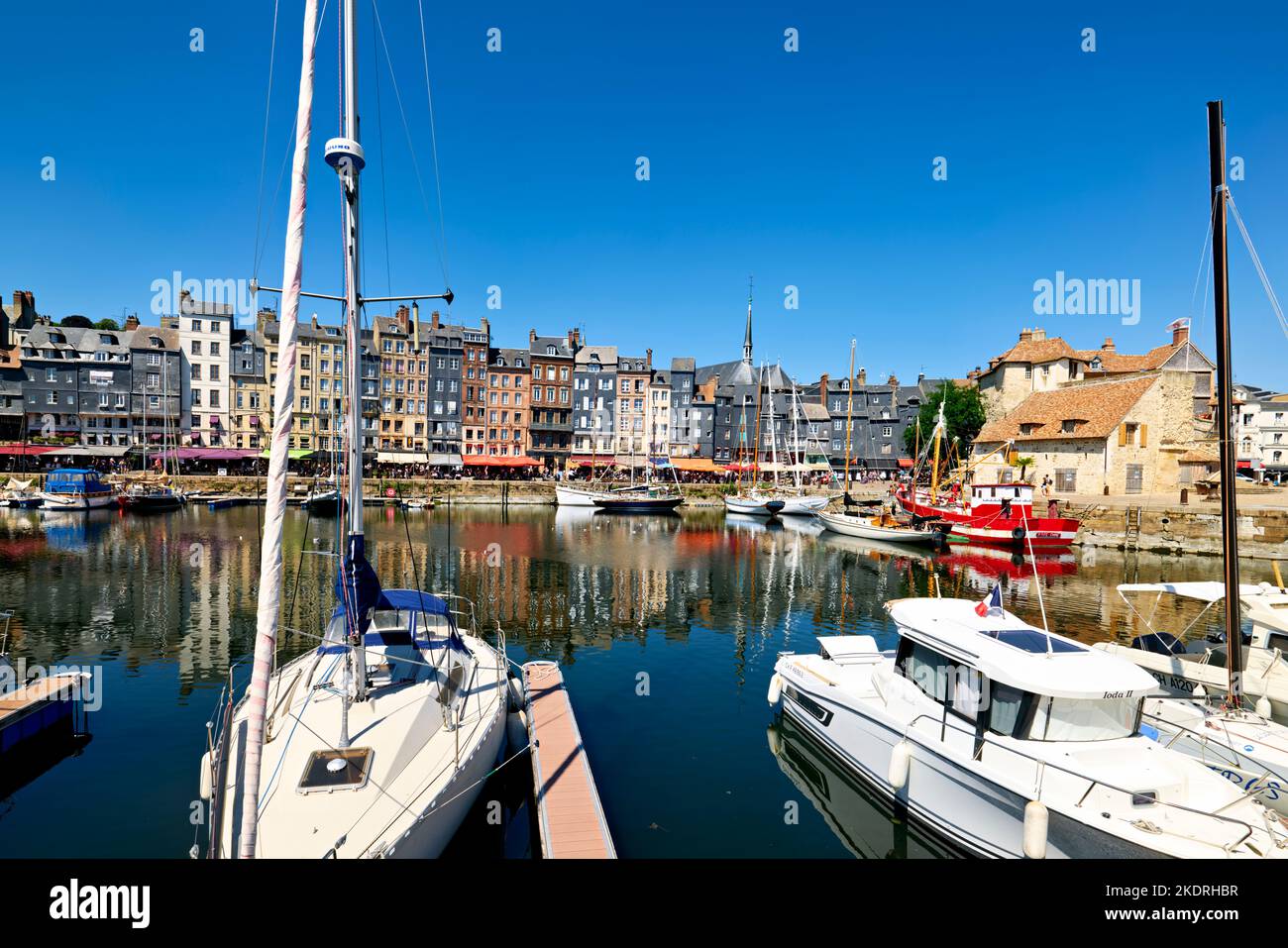 Honfleur Normandy France. The harbour Stock Photo - Alamy
