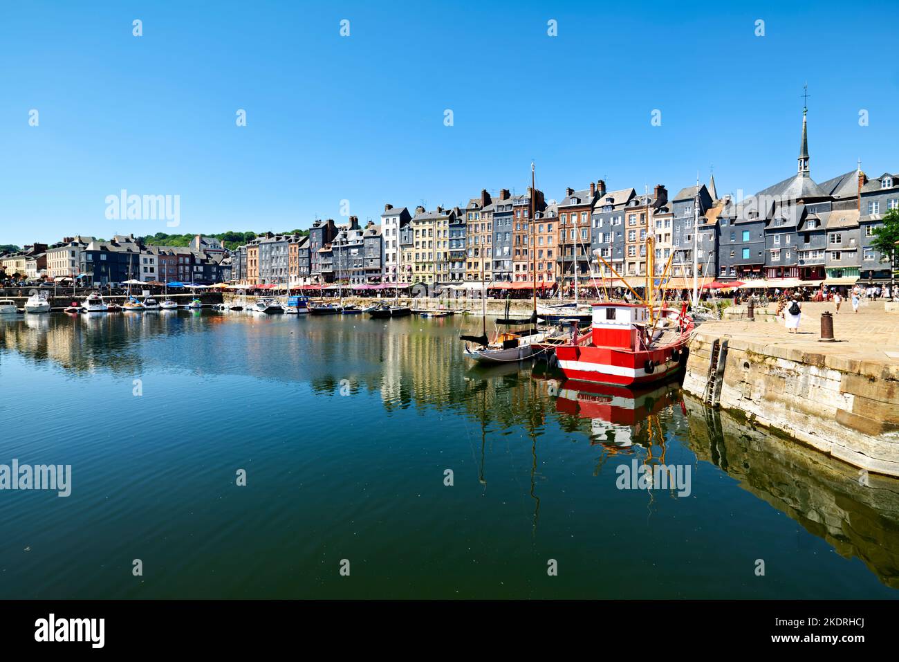 Honfleur Normandy France. The harbour Stock Photo - Alamy