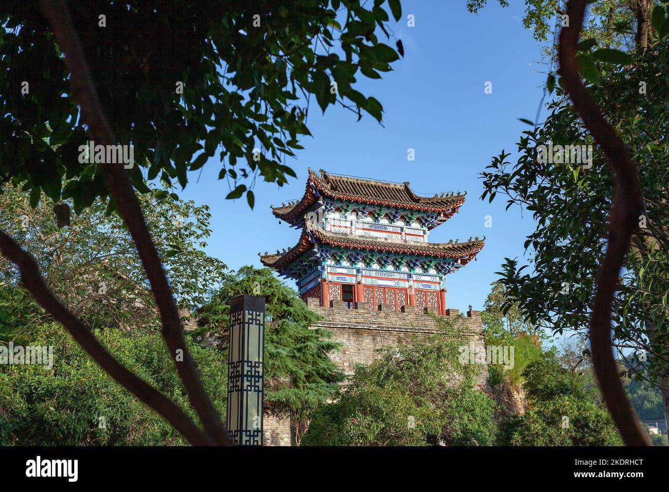 Shaanxi ankang shiquan county town gate floor Stock Photo - Alamy
