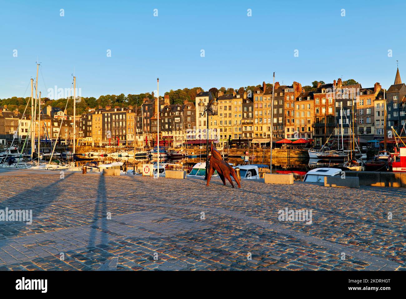 Honfleur Normandy France. The harbour at sunrise Stock Photo - Alamy