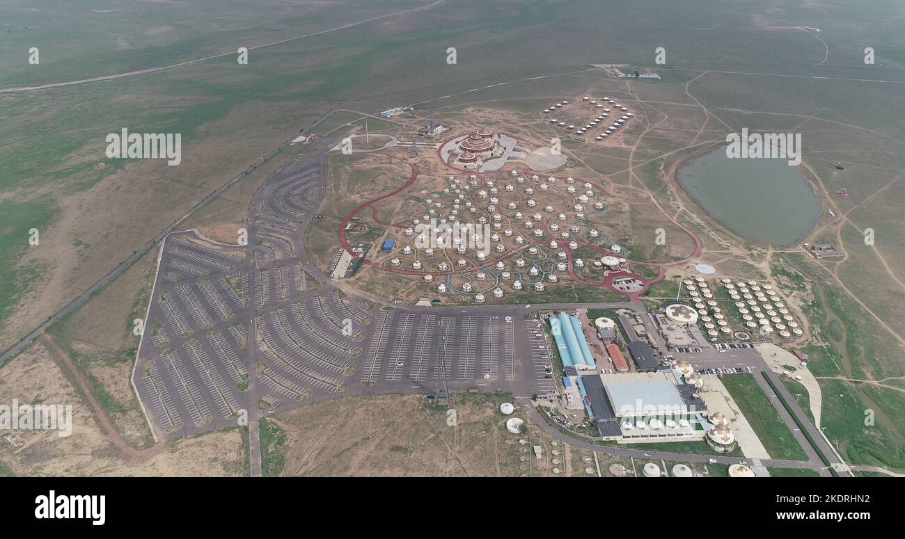 Inner Mongolia four prince flag: summer camp - gergen tara Stock Photo ...