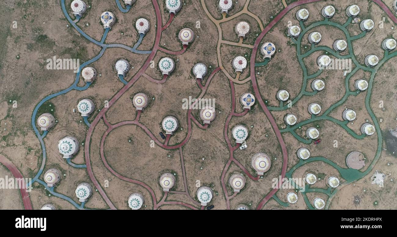 Inner Mongolia four prince flag: summer camp - gergen tara Stock Photo ...