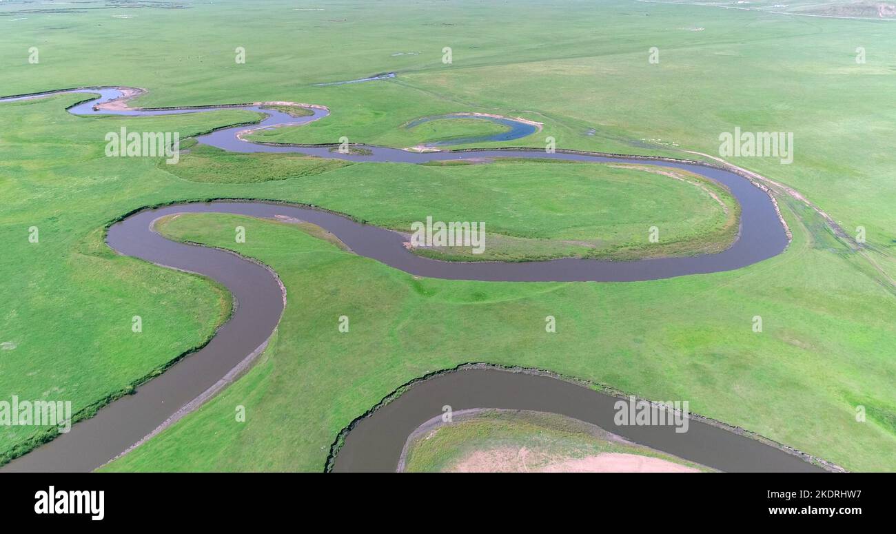 Hulunbuir: day of the first water - mo day he river Stock Photo - Alamy