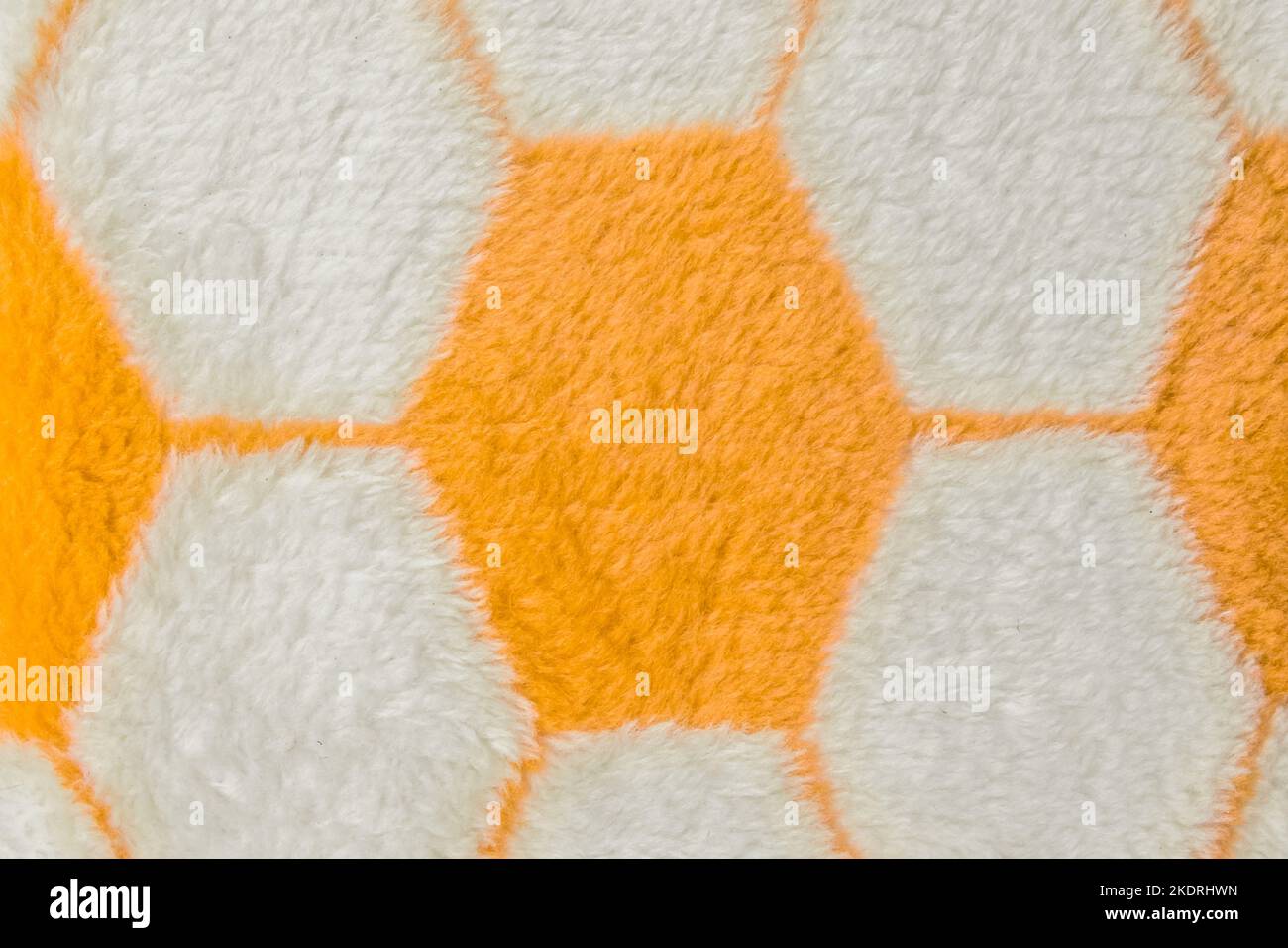 Pattern yellow-orange white hexagon design fabric abstract geometric ...