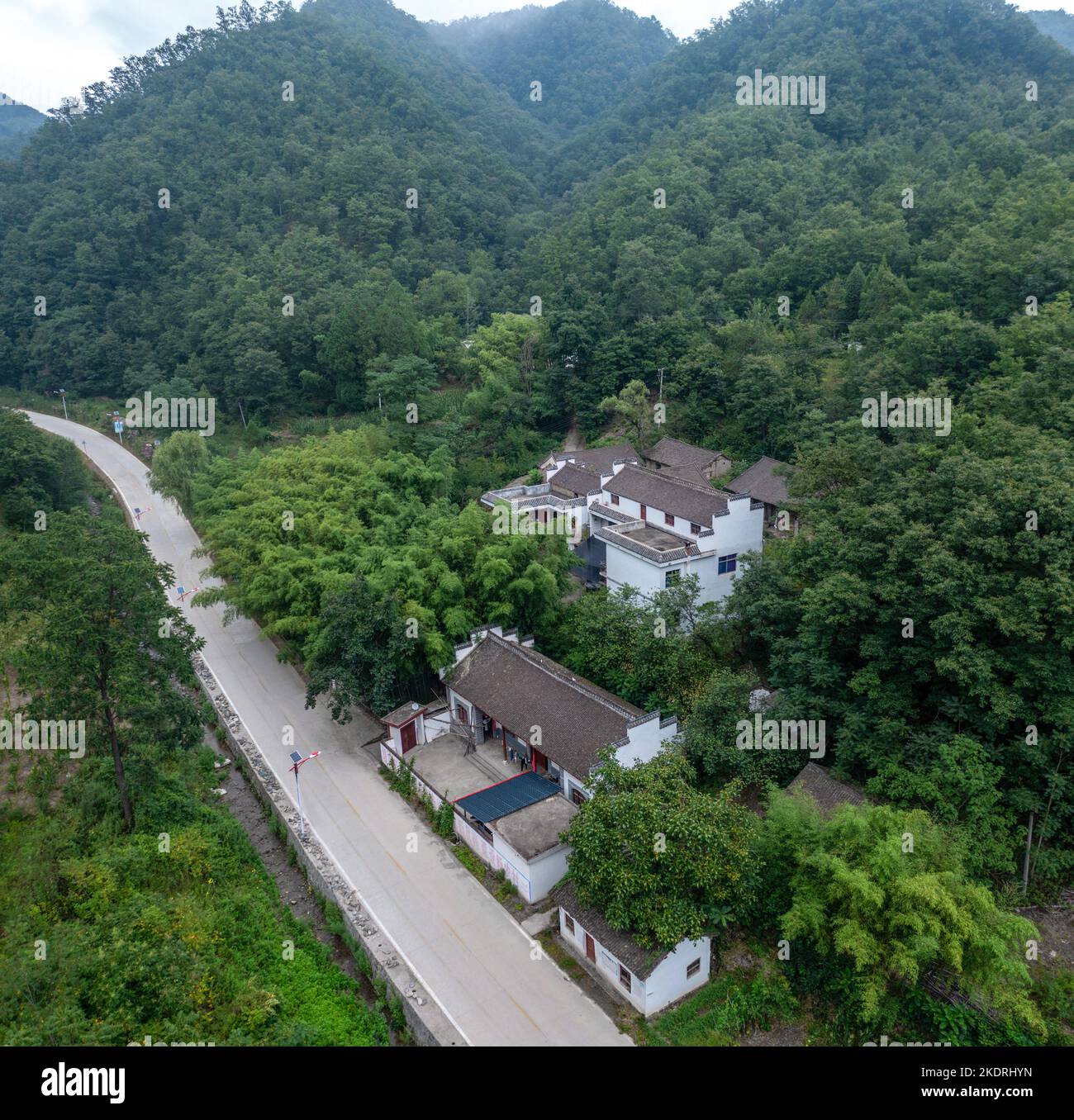 Shade in the western henan rural scenery Stock Photo - Alamy