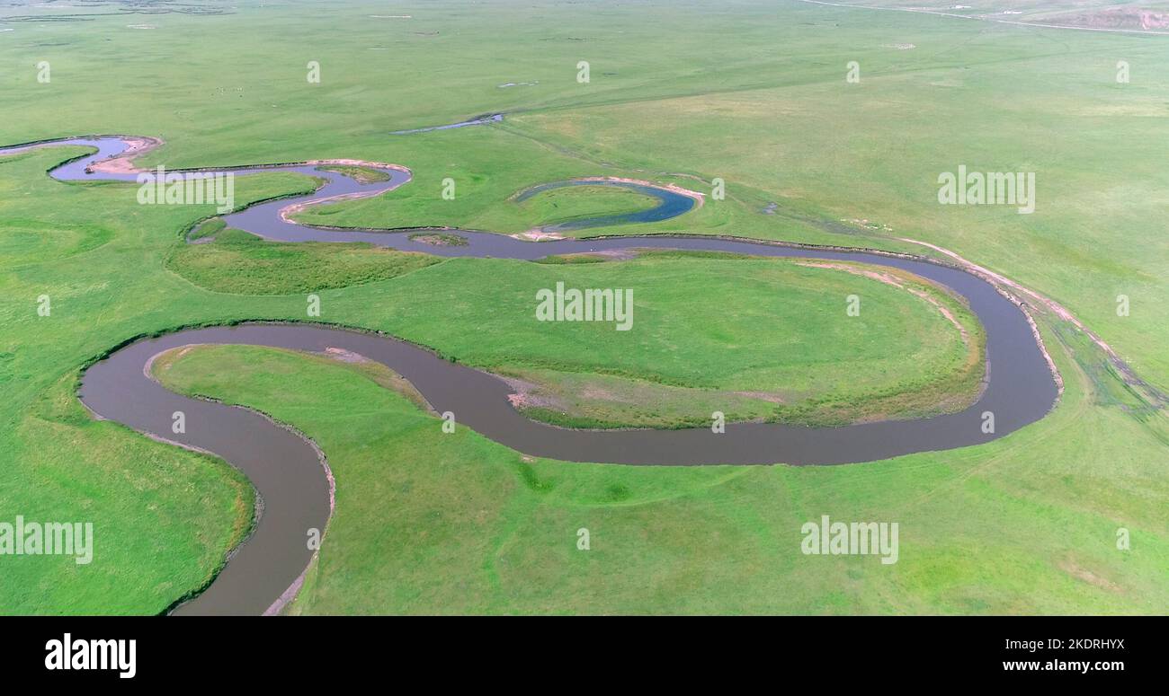Hulunbuir: day of the first water - mo day he river Stock Photo - Alamy