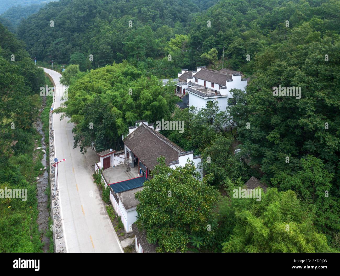 Shade in the western henan rural scenery Stock Photo - Alamy