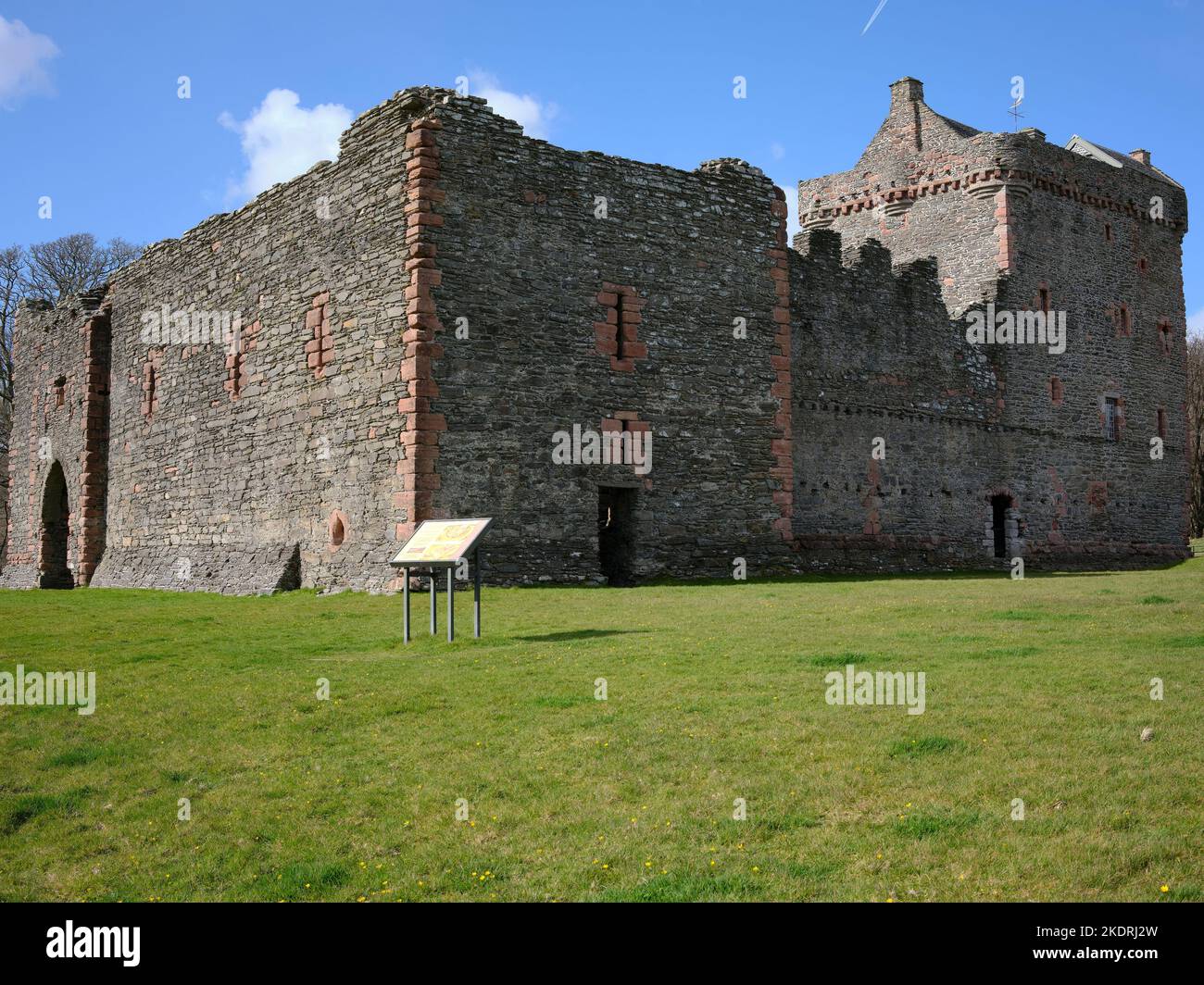 A fine example of a medieval castle. The south-east approach to the ...
