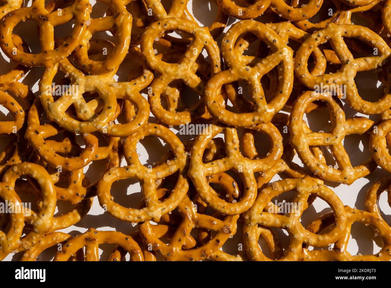 Background texture of salt pretzels Stock Photo - Alamy