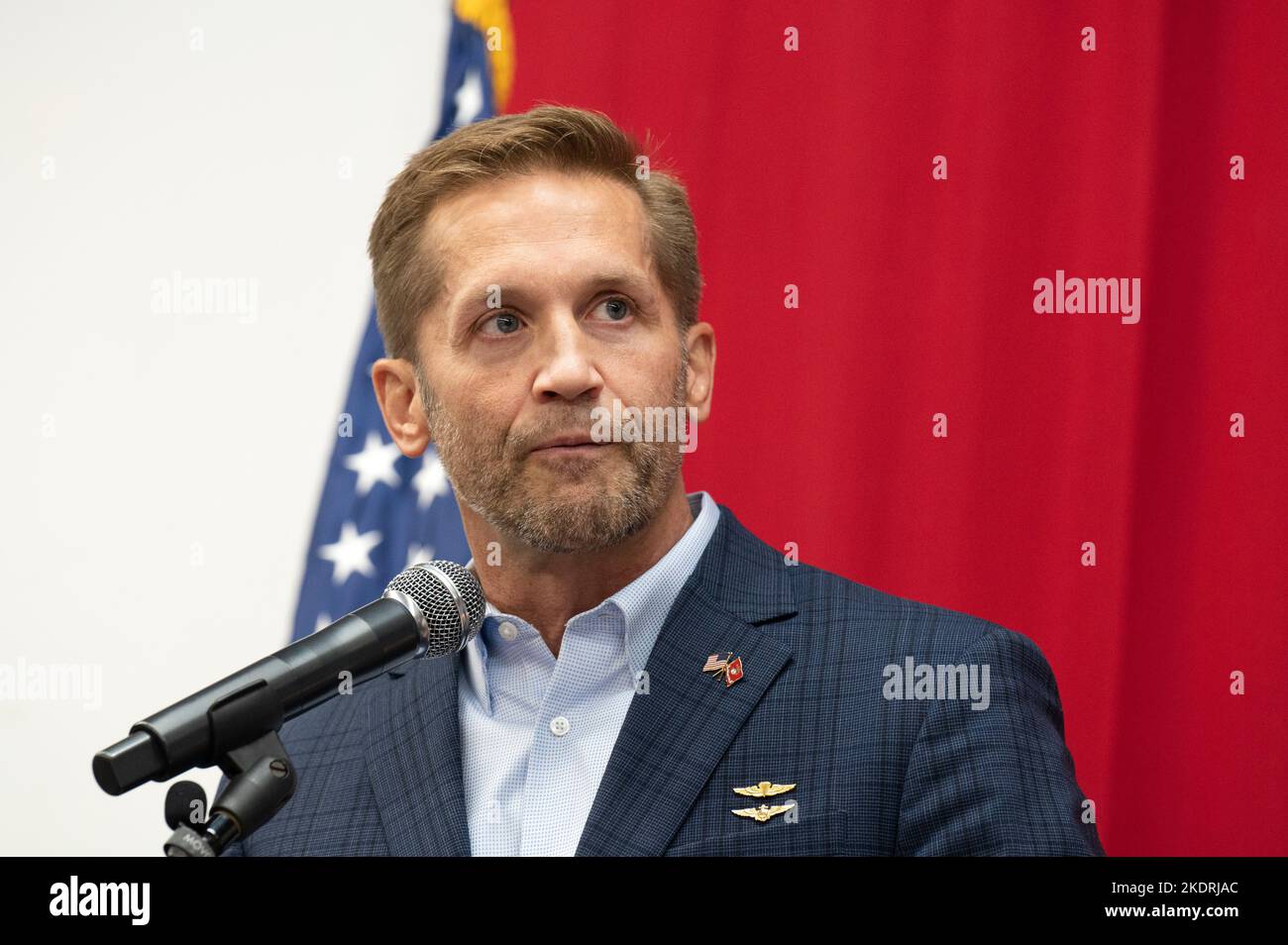 Marietta, Georgia, USA. 5th Nov, 2022. Dr. Rich McCormick, M.D., speaks ...