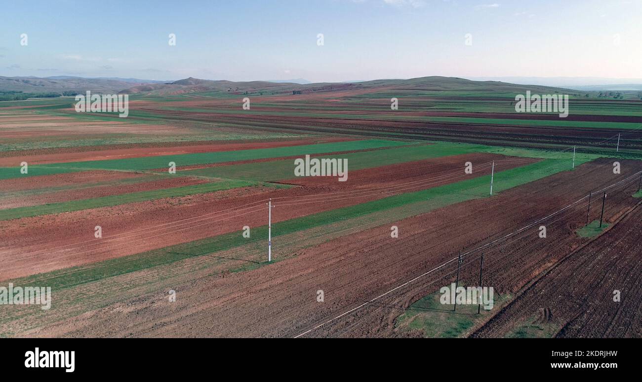 Inner Mongolia WuChuan County: summer rain red, green and red fabulous ...