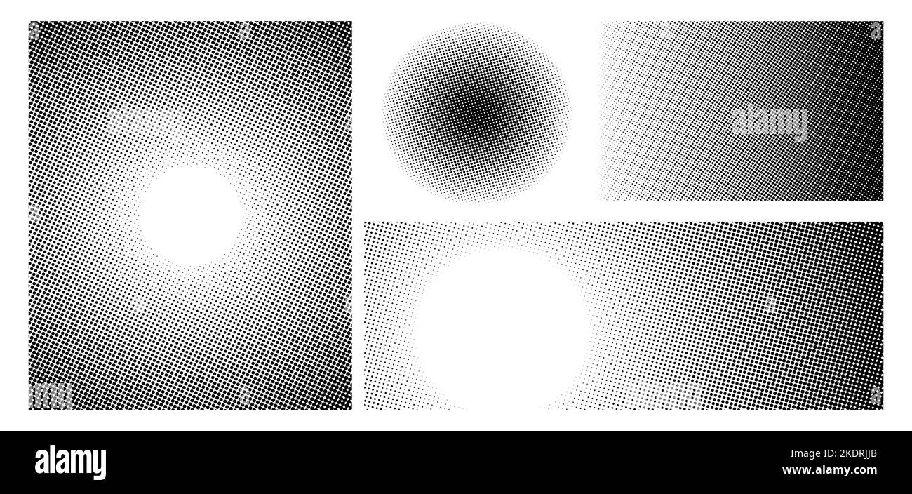 Halftone set for comic books in pop art style for print and design ...