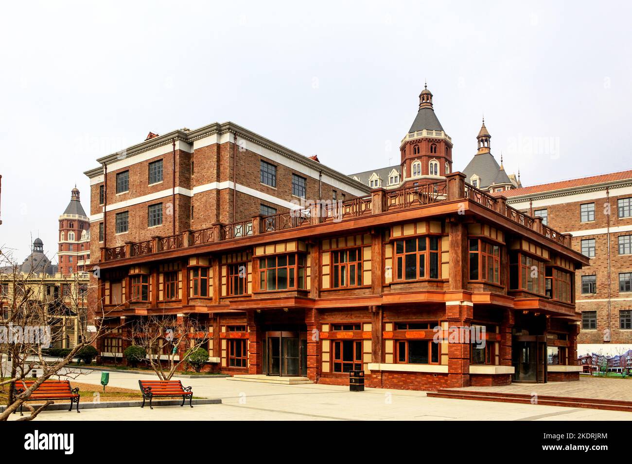 Five compounds of Tai'an Road Stock Photo - Alamy