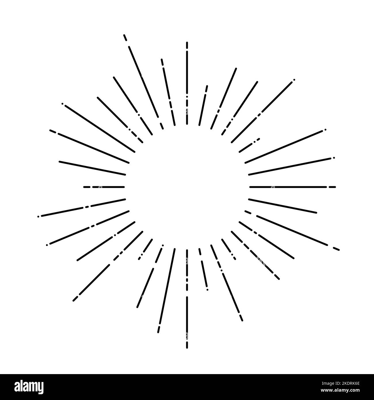 Radial rays frame. Vector starburst illustration. Starburst concentric ...