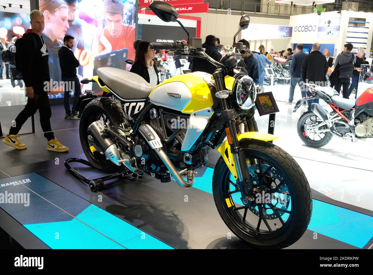 Milano, Italia. 8 Novembre 2022, New Ducati Scrambler exposed at 79th ...