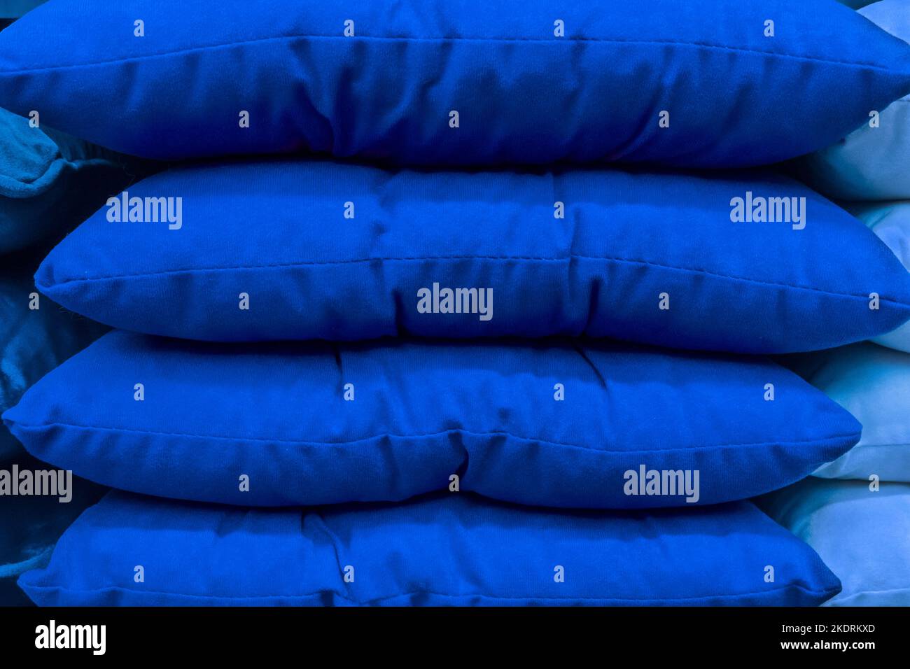 Fabric blue material color textile object vintage sample background ...