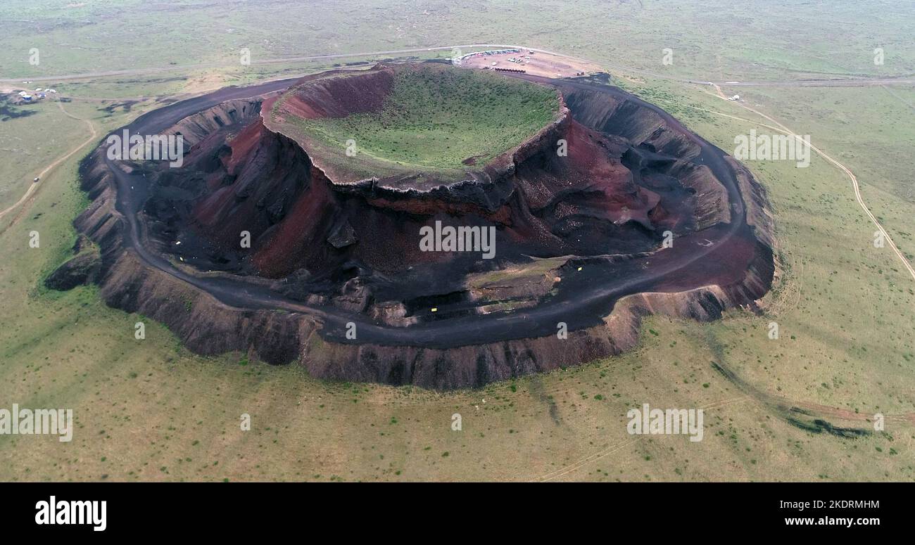 Geological wonders: ulam hadad ShanZhiNa fire blast furnace Stock Photo ...