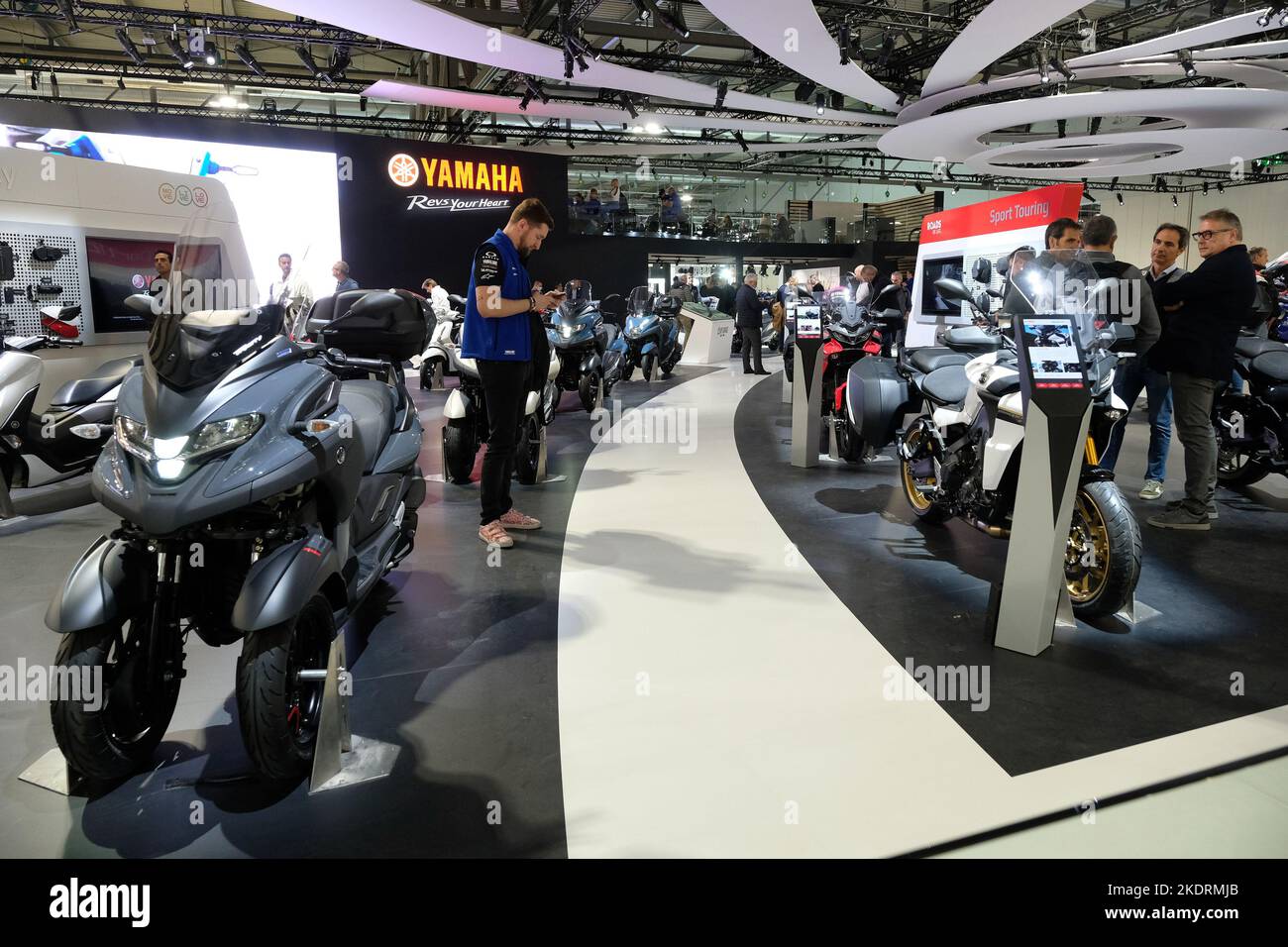 Milano, Italia. 8 Novembre 2022, Yamaha stand at 79th edition of EICMA ...