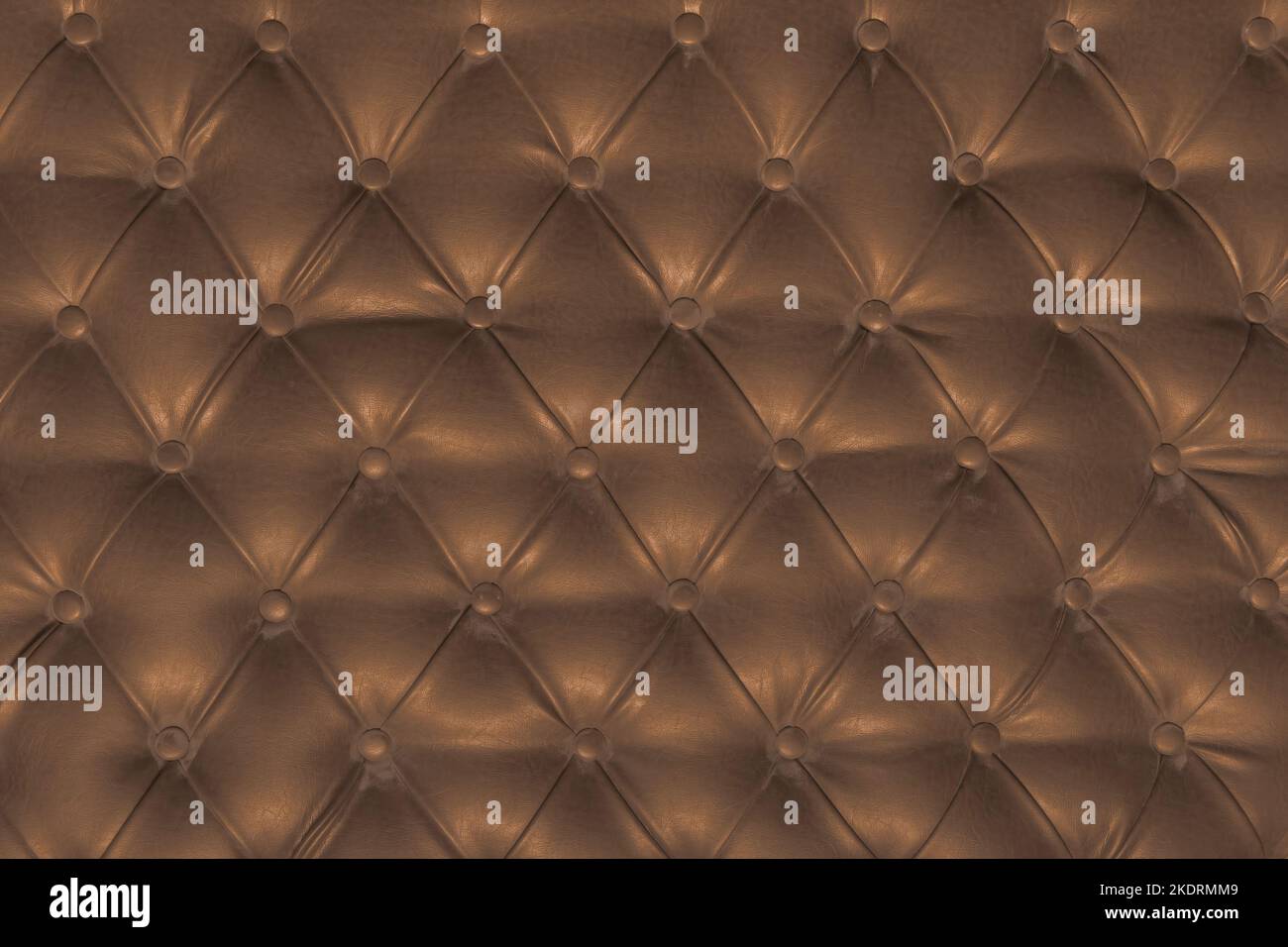 Brown leather upholstery sofa pattern button design furniture style ...