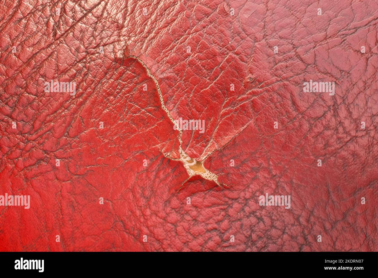 Worn Red Leather Texture