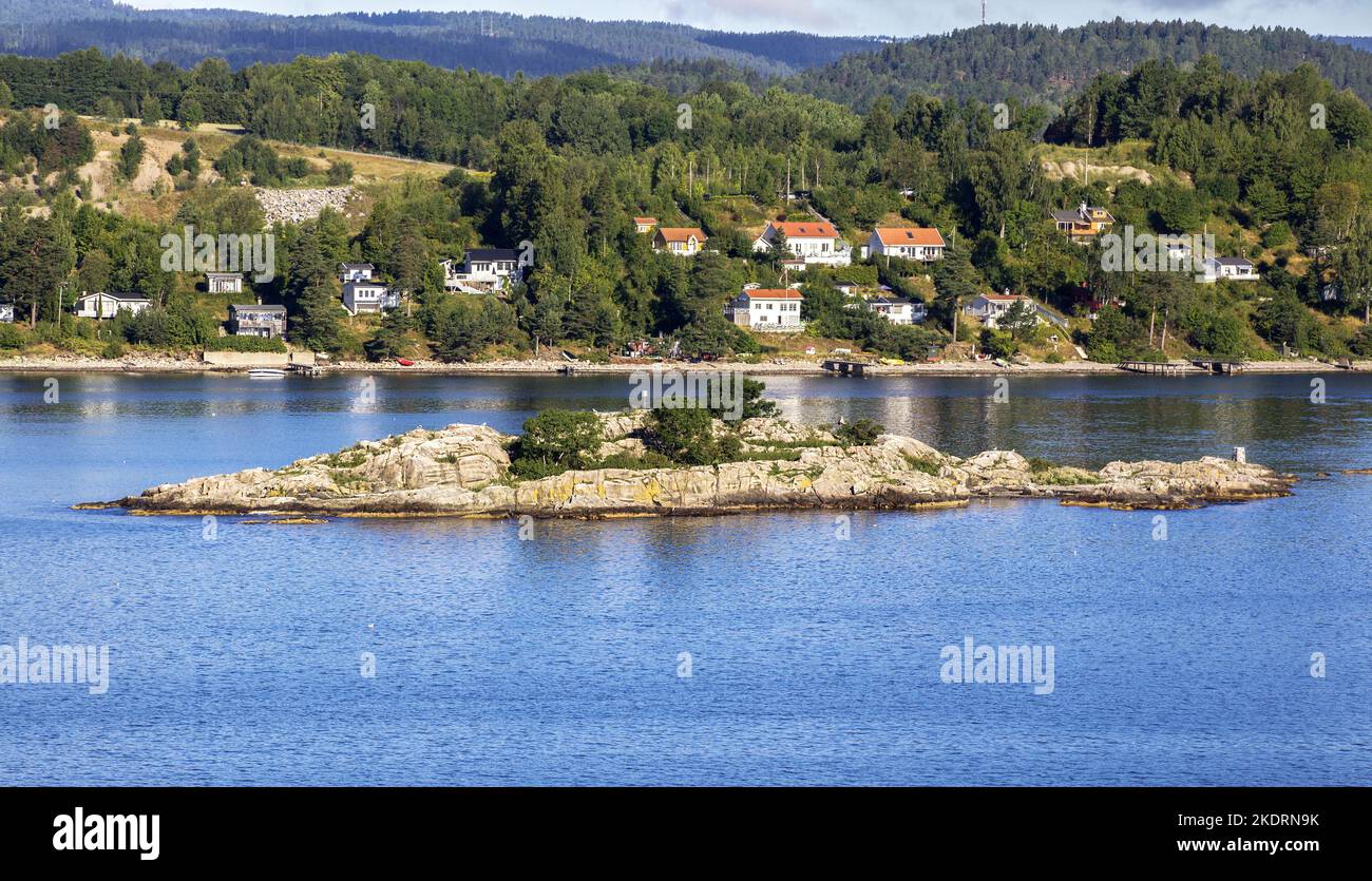 Kingdom of Norway Island - Chalet Stock Photo - Alamy