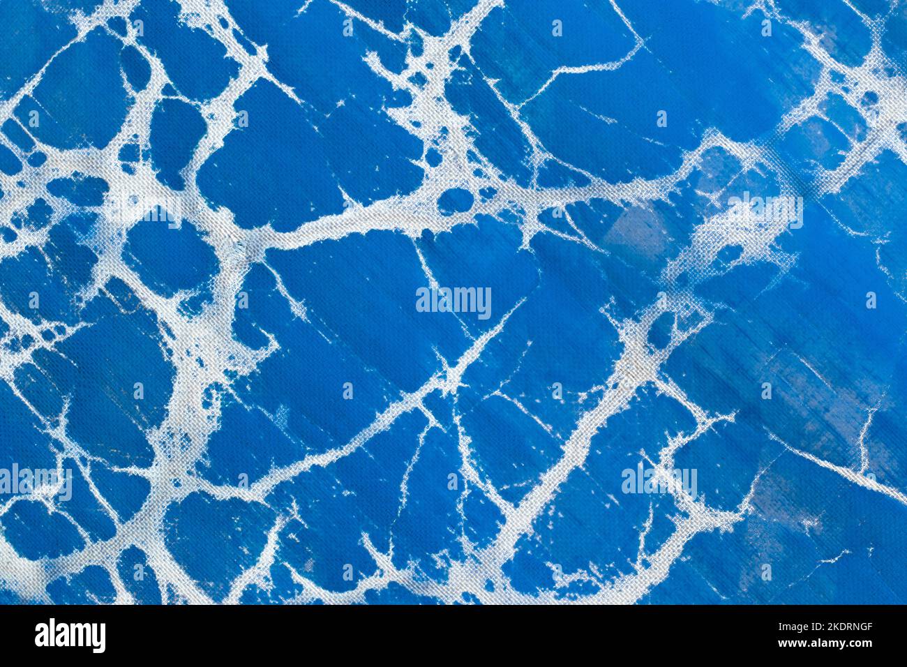 Old cracked surface blue crack concrete broken wall cement damaged ...