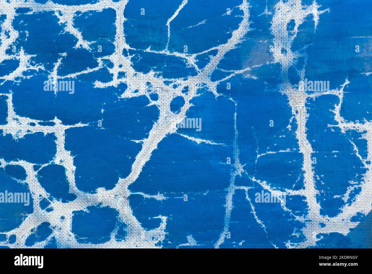 Old cracked surface blue crack concrete broken wall cement damaged ...