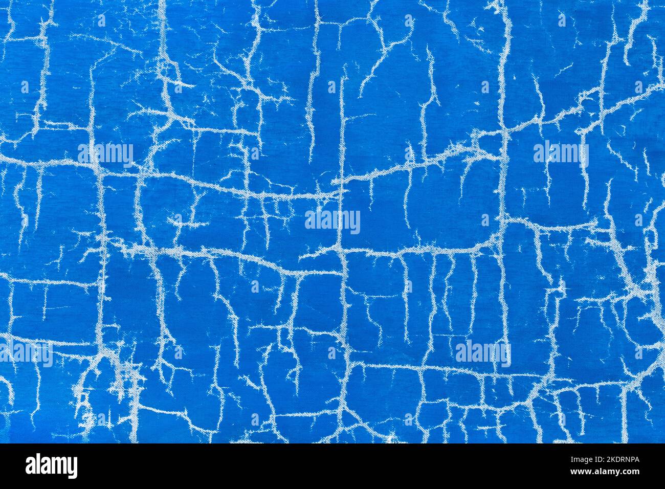 Old cracked surface blue crack concrete broken wall cement damaged ...
