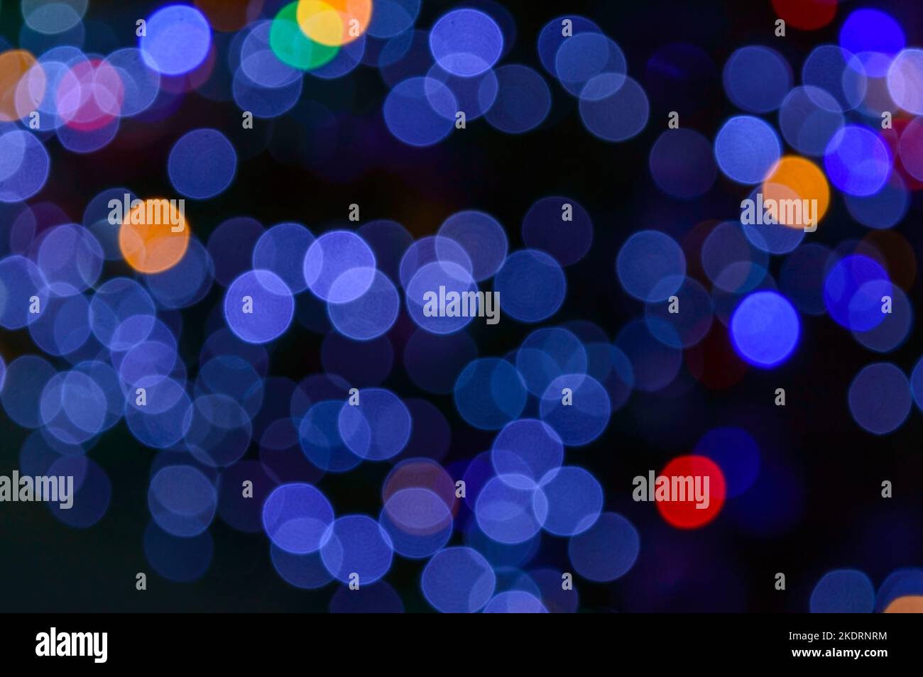 Abstract background with a blue bokeh lights design Stock Photo - Alamy