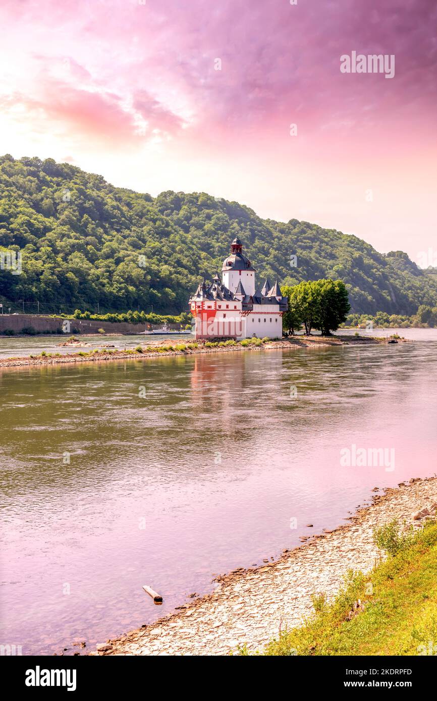 Castle Pfalzgrafenstein, Kaub, germany Stock Photo - Alamy