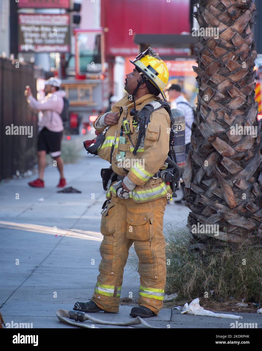 Los Angeles, CA, USA – November 3, 2022: Los Angeles Fire Department ...