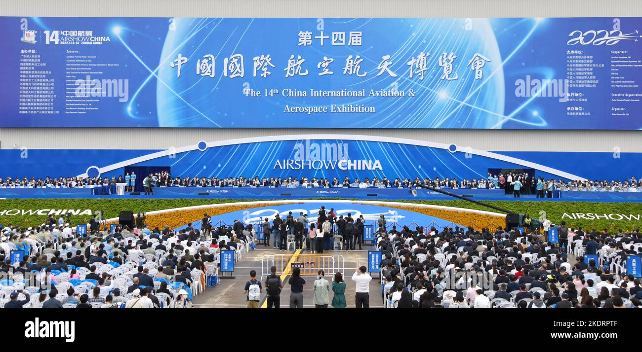 Zhuhai. 8th Nov, 2022. This photo taken on Nov. 8, 2022 shows the venue ...