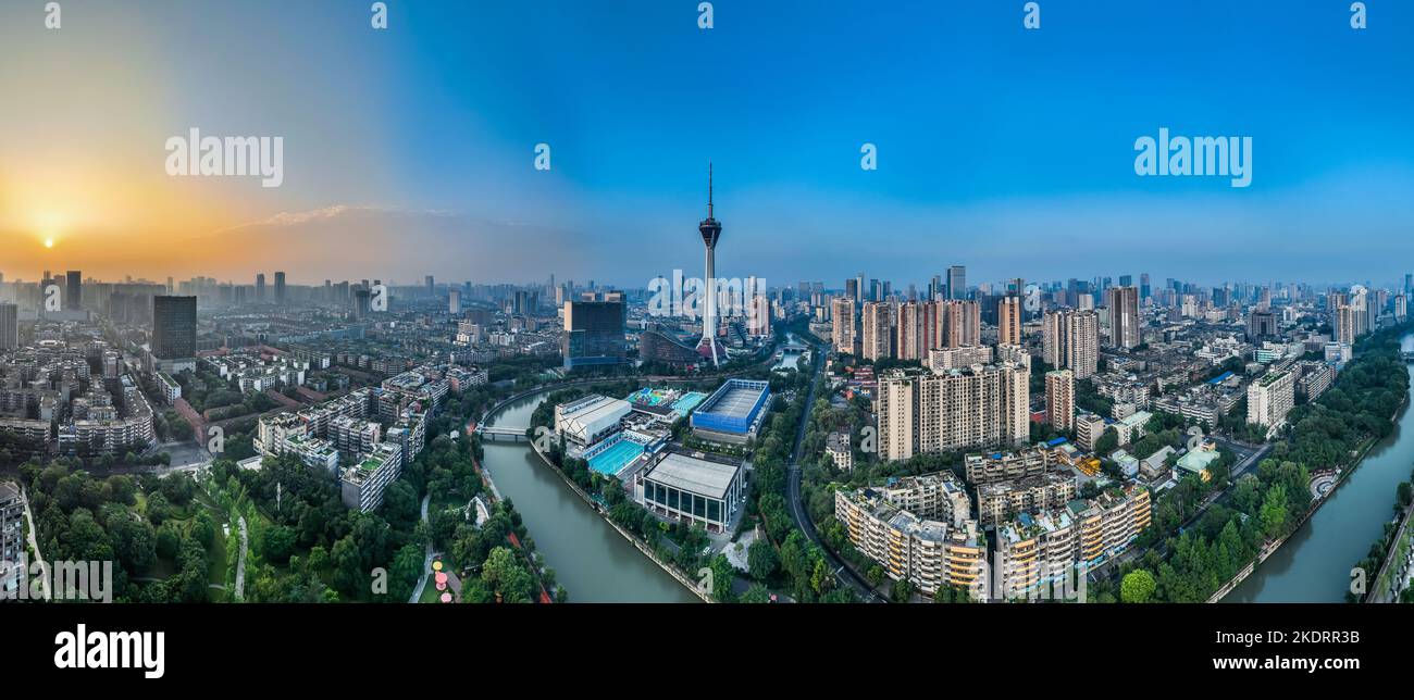 Chengdu television tower 339 Stock Photo - Alamy