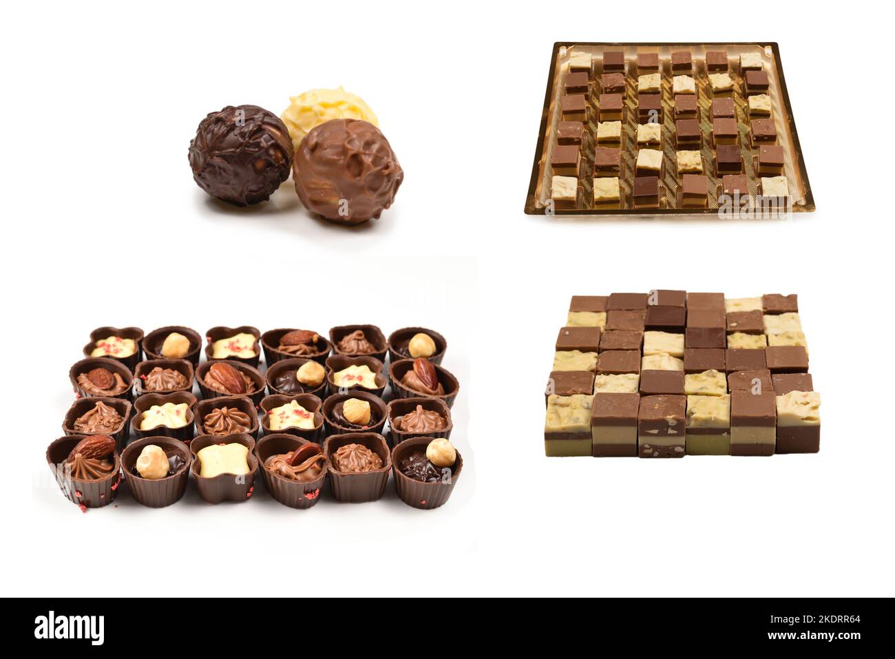 Mix of tasty chocolate candy collection Stock Photo - Alamy