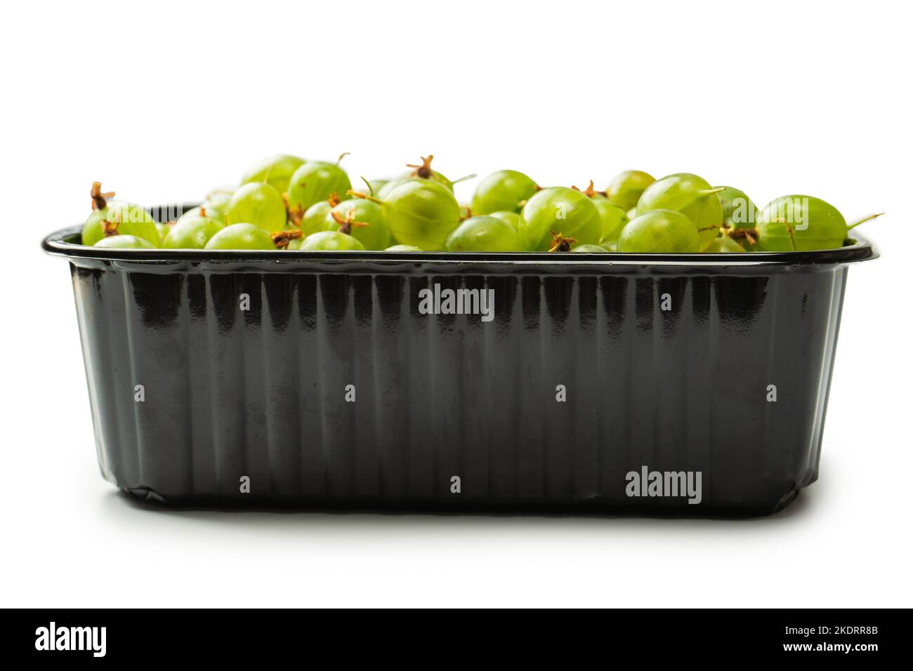 A group of fresh gooseberries isolated on a white background Stock ...