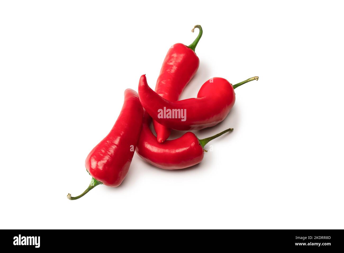 Red hot chili pepper isolated on a white background Stock Photo - Alamy