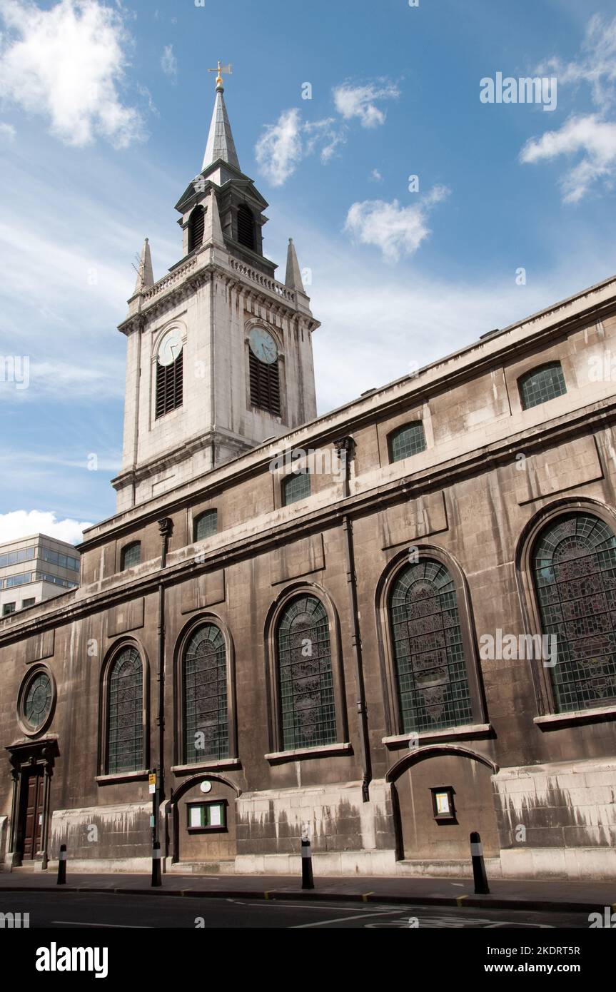 St Lawrence Jewry Church, City of London, London, UK. It was destroyed ...