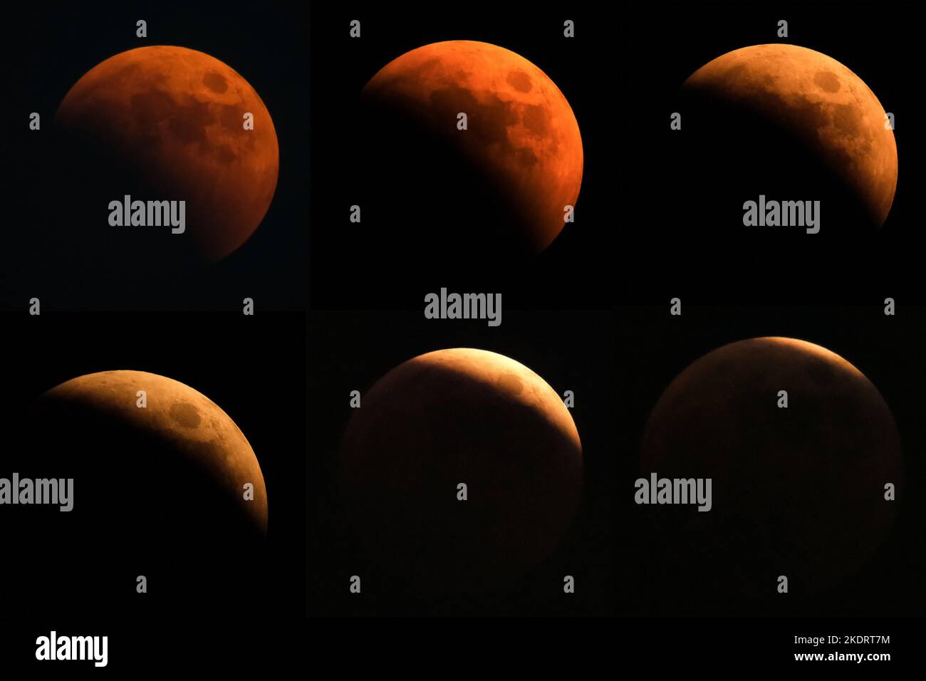 Beijing, China. 8th Nov, 2022. This combo photo shows different stages ...