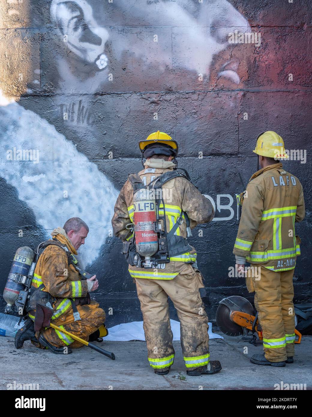 Los Angeles, CA, USA – November 3, 2022: Los Angeles Fire Department ...